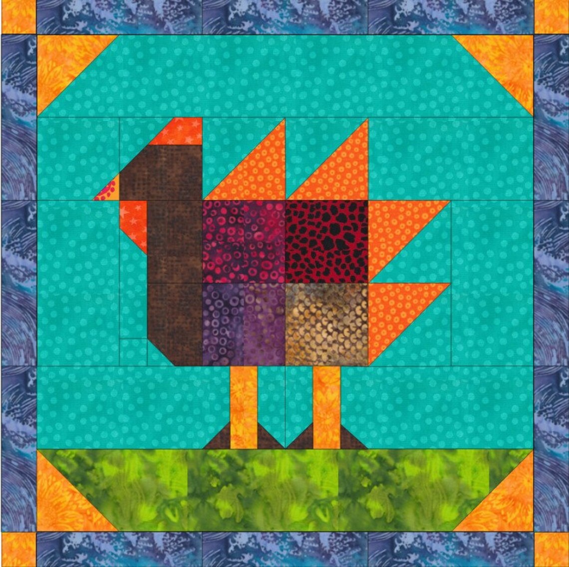 Digital Quilt Block Pattern PDF, Quilt Block Pattern, Birds Quilt ...