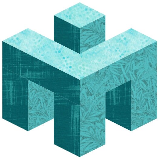 Digital Quilt Block Pattern, 3d Quilt Pattern Pdf, Paper Pieced Quilt ...