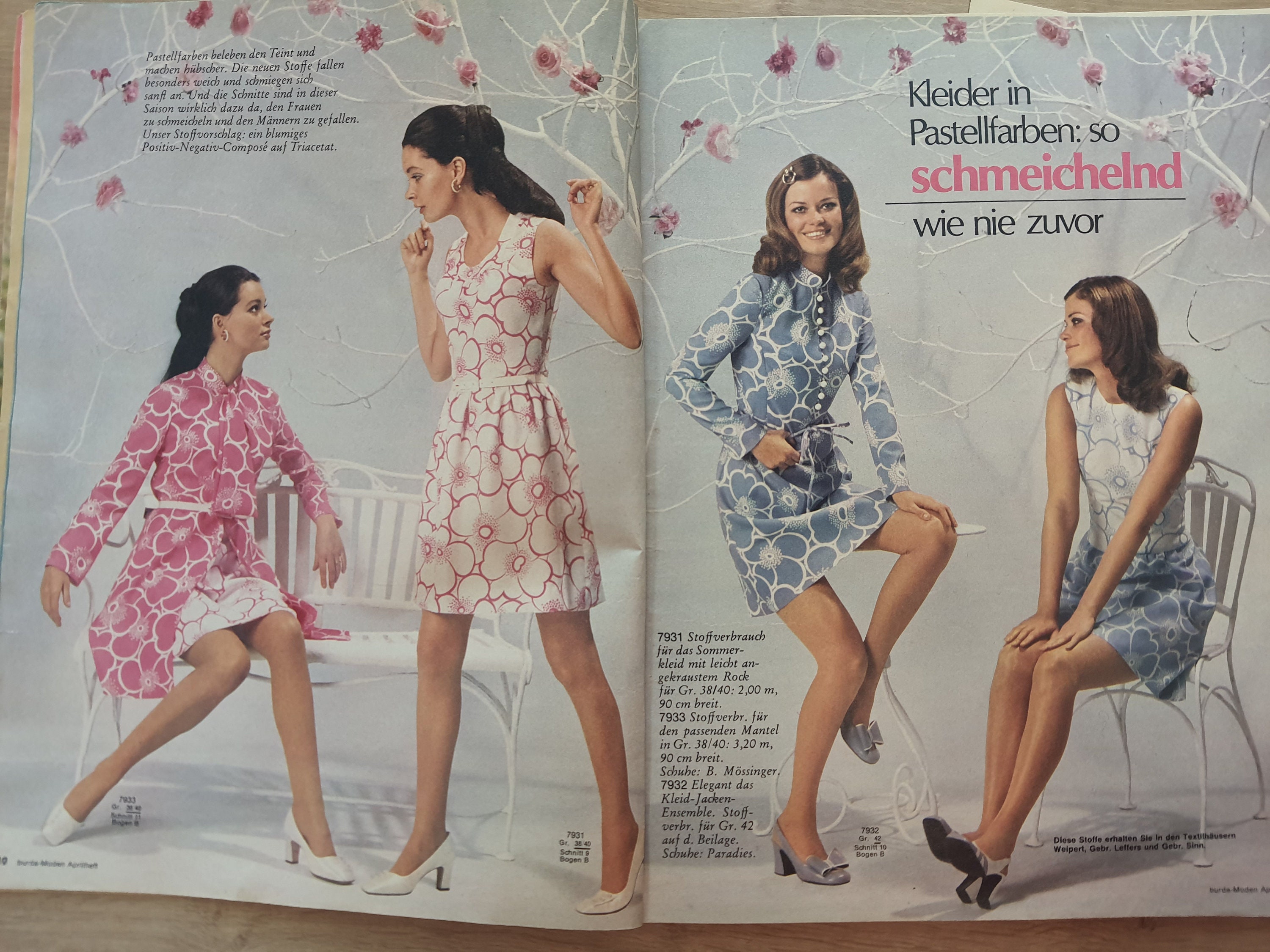4/1969 Burda Moden , Burda 1960s, Vintage Sewing Patterns, Vintage Burda Fashion, 1960s Sewing ...