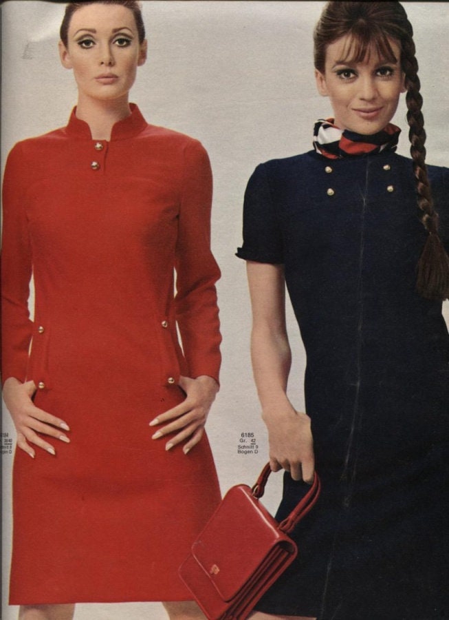 12/1966 Burda Moden , Burda 1960s, Vintage Sewing Patterns, Vintage Burda Fashion, 1960s Sewing ...