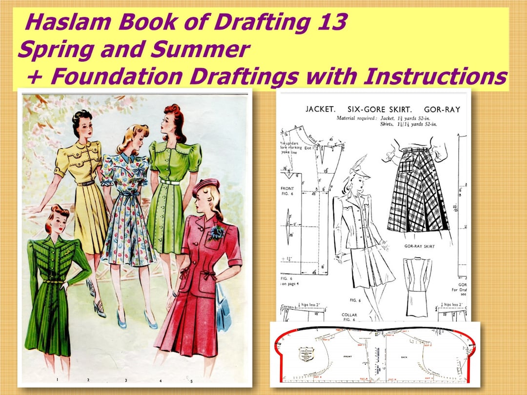 1943 Haslam System of Dresscutting 13, Haslam Foundation, Haslam Book ...