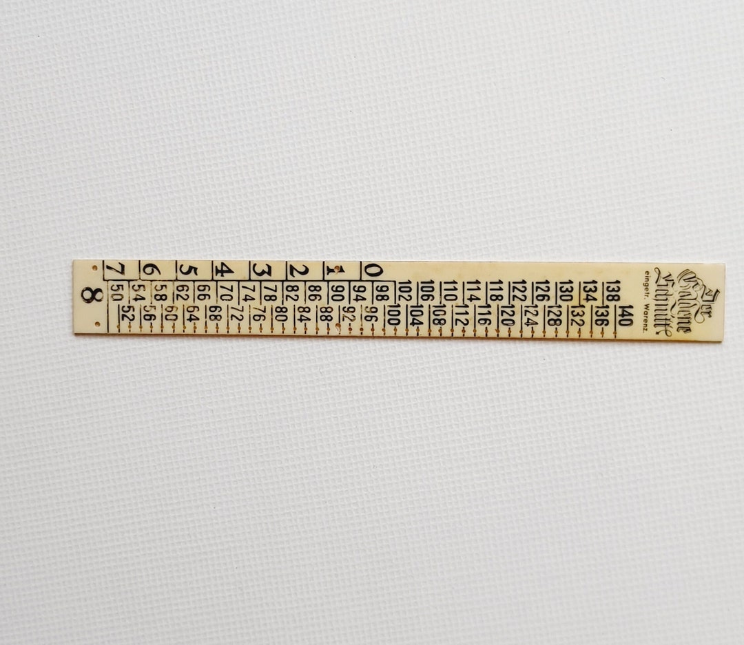 Original Lutterlohs Ruler From 1940s, the Golden Rule Lutterloh System ...