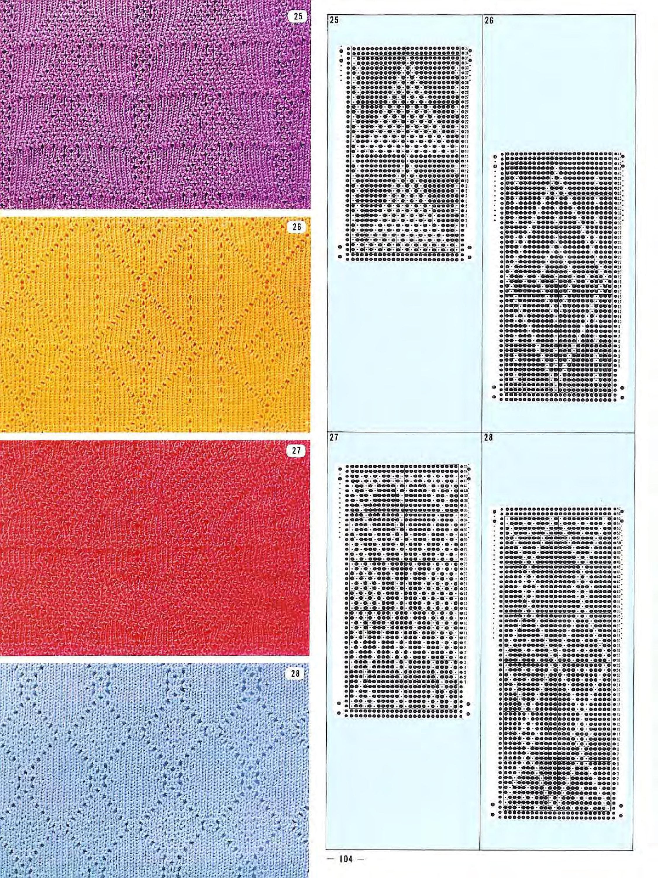 Pattern Library for Punch Card Knitters, Machine Knitting Book ...