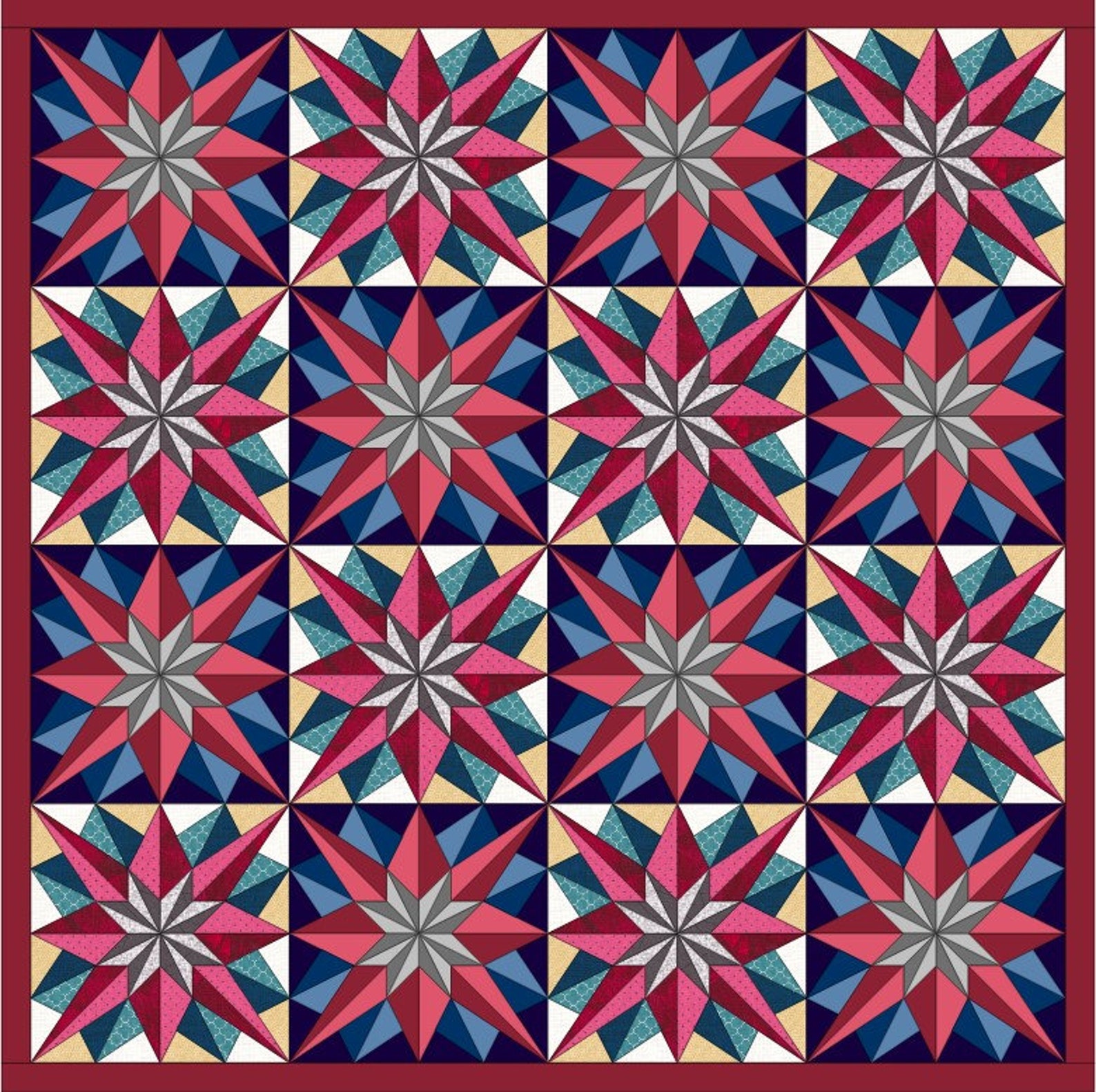 Digital Quilt Block Patterns Quilt Patterns PDF Paper Pieced Quilt ...