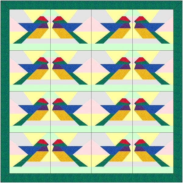 Bird Quilt - Etsy