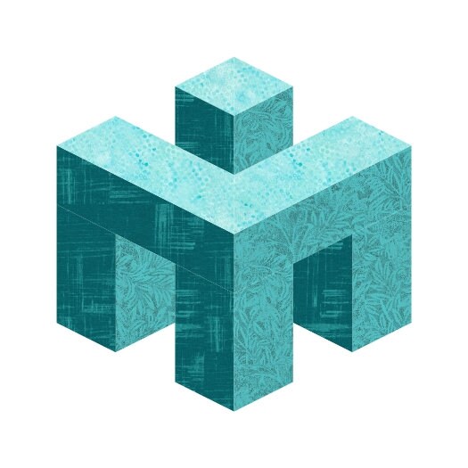 Digital Quilt Block Pattern, 3d Quilt Pattern Pdf, Paper Pieced Quilt ...