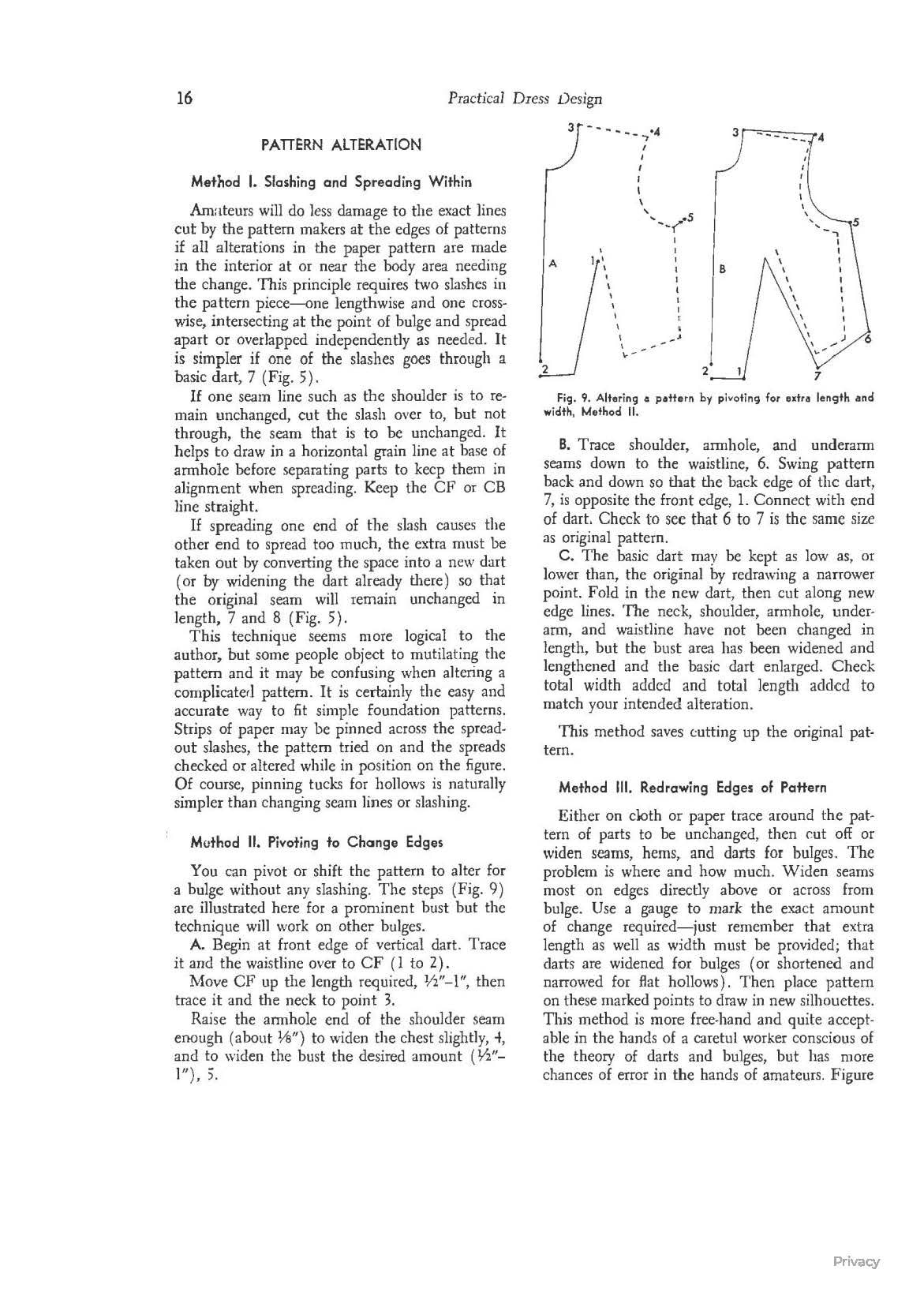 Vintage Illustrated Book of Draftings Sewing Patterns - Etsy