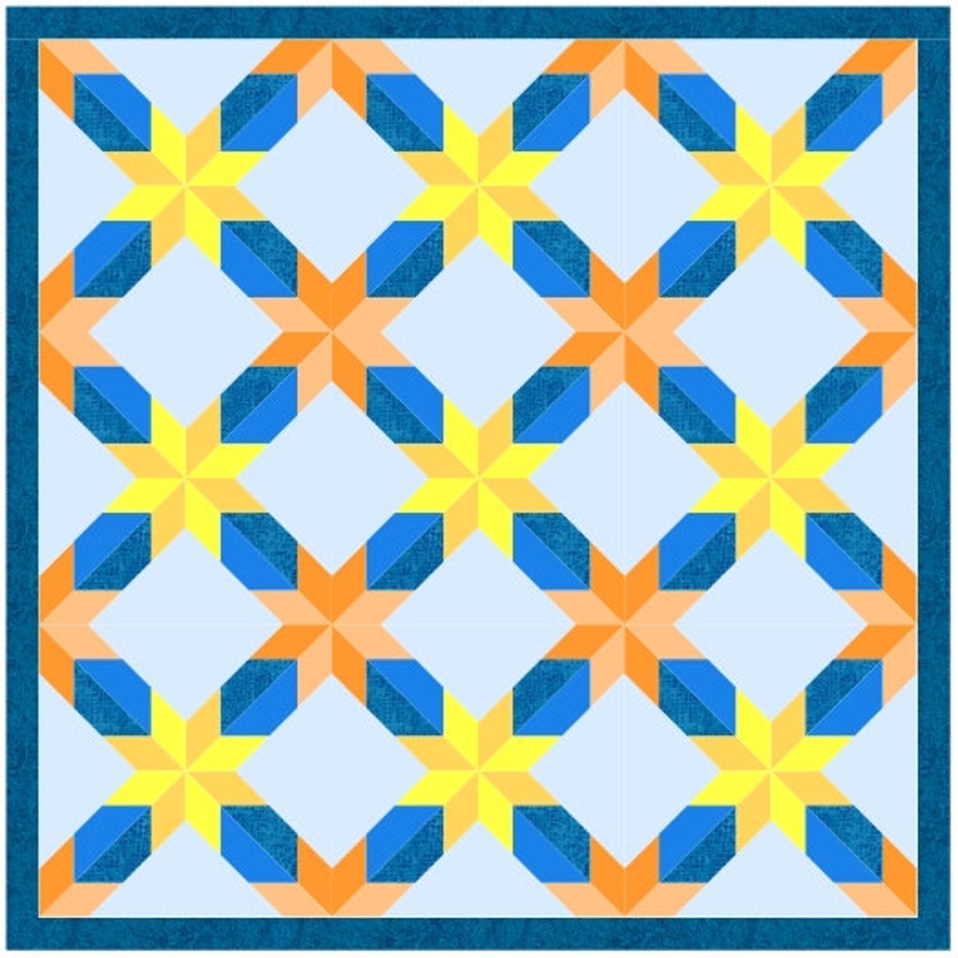 Digital Quilt Block Pattern 3d Quilt Pattern Pdf Paper - Etsy