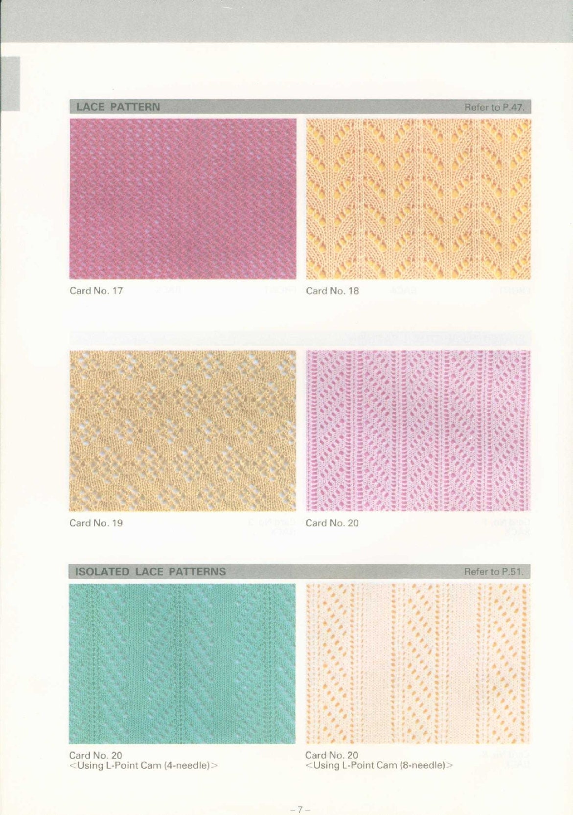 20 Knitting Machines Brother Punch Cards , Machine Knitting, Punch Card ...