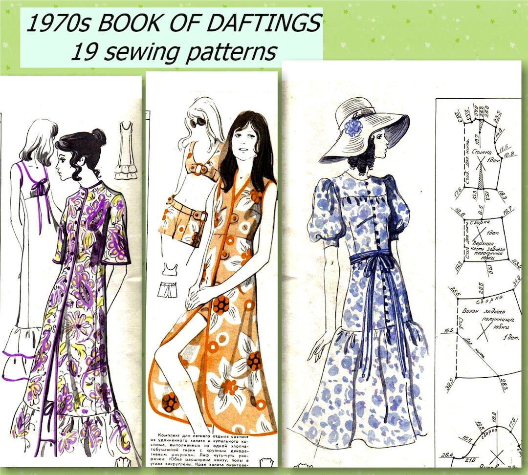 1972 Vintage Sewing Patterns Book: Retro Fashion Designs (PDF Download ...