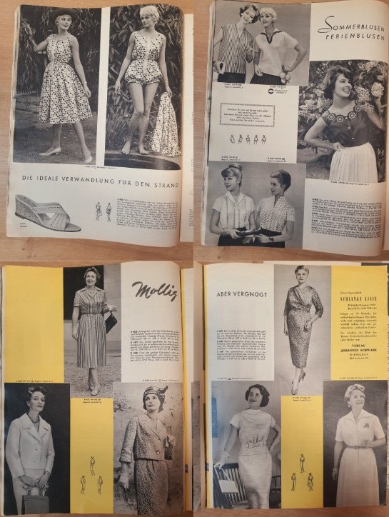 5/1959 Neuer Schnitt , Vintage Fashion Magazine 1950s, Vintage Sewing ...