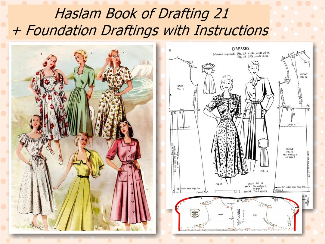 1951 Haslam System of Dresscutting 21, Haslam Foundation, Haslam Book ...