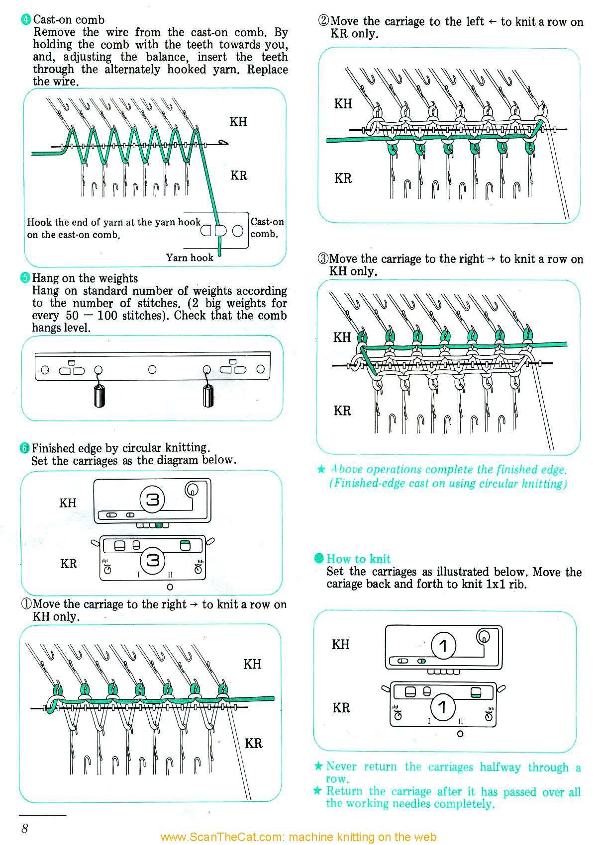 Brother Ribber Techniques , Knitting Machine Tutorial Book, Knitting ...