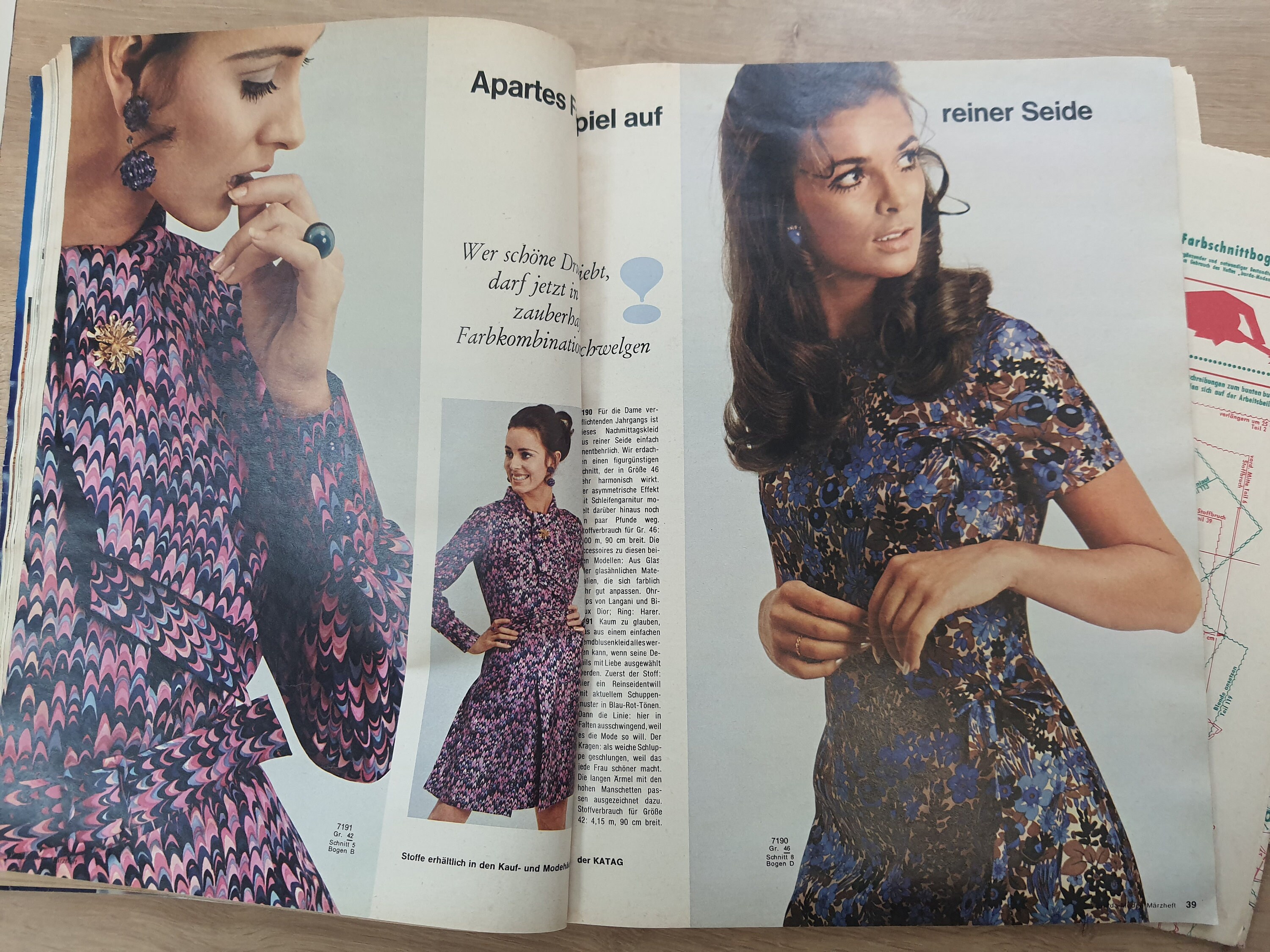 3/1968 Burda Moden Burda 1960s Vintage Sewing Patterns - Etsy