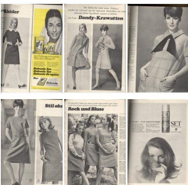 8/1967 Burda Moden Burda 1960s Vintage Sewing Patterns - Etsy