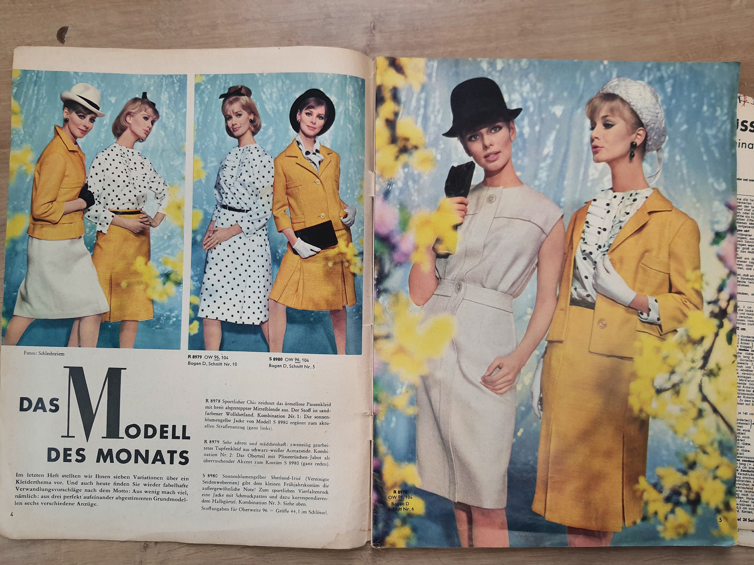 2/1963 Neuer Schnitt , Vintage Fashion Magazine 1960s, Vintage Sewing ...