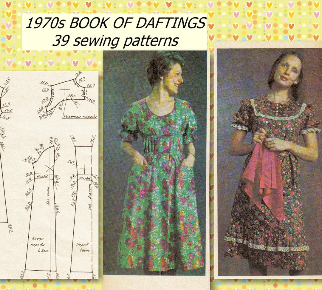 39 Vintage Sewing Patterns 1977, Retro Sewing Patterns , Book of ...