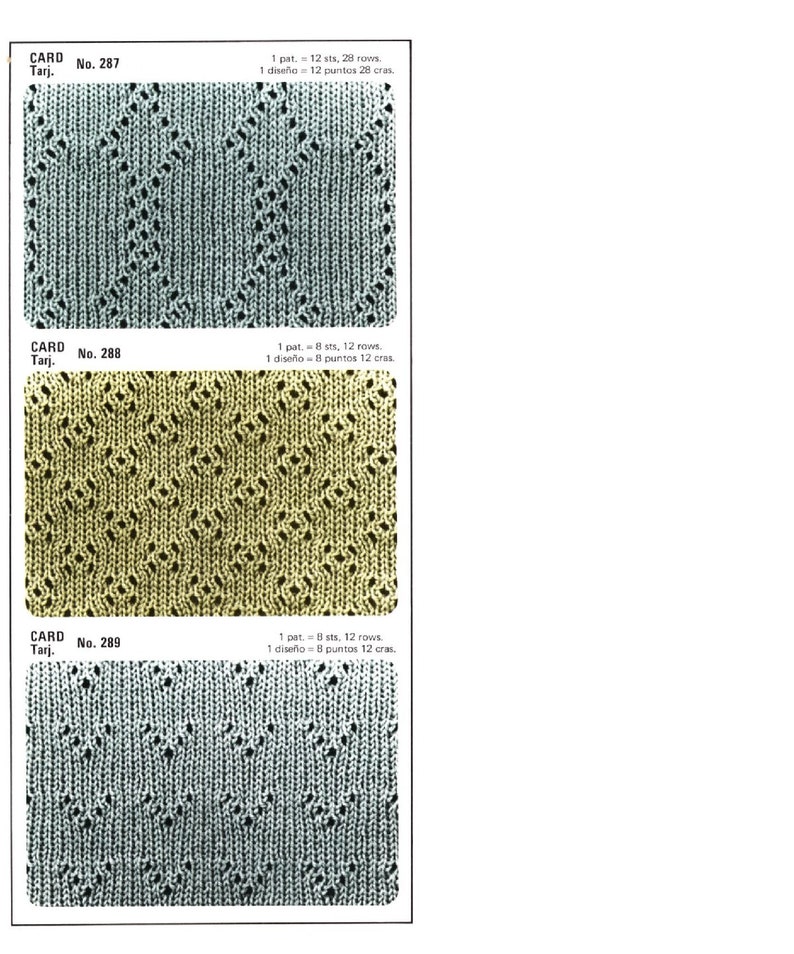 84 SILVER REED Knitting Machines Punch Cards, Machine Knitting Book ...