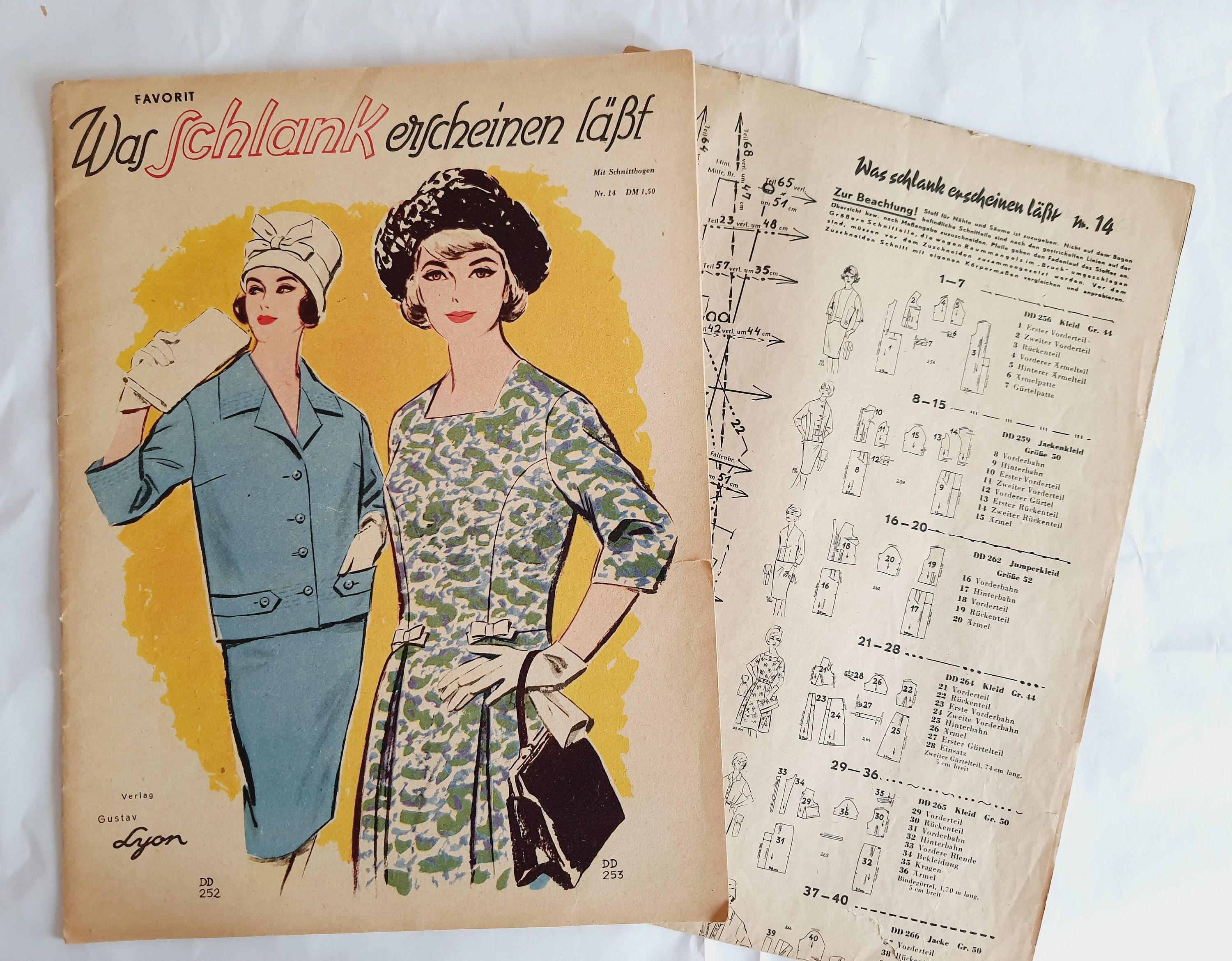 1950s Plus-size Fashion Magazine: Vintage Sewing Patterns - Etsy