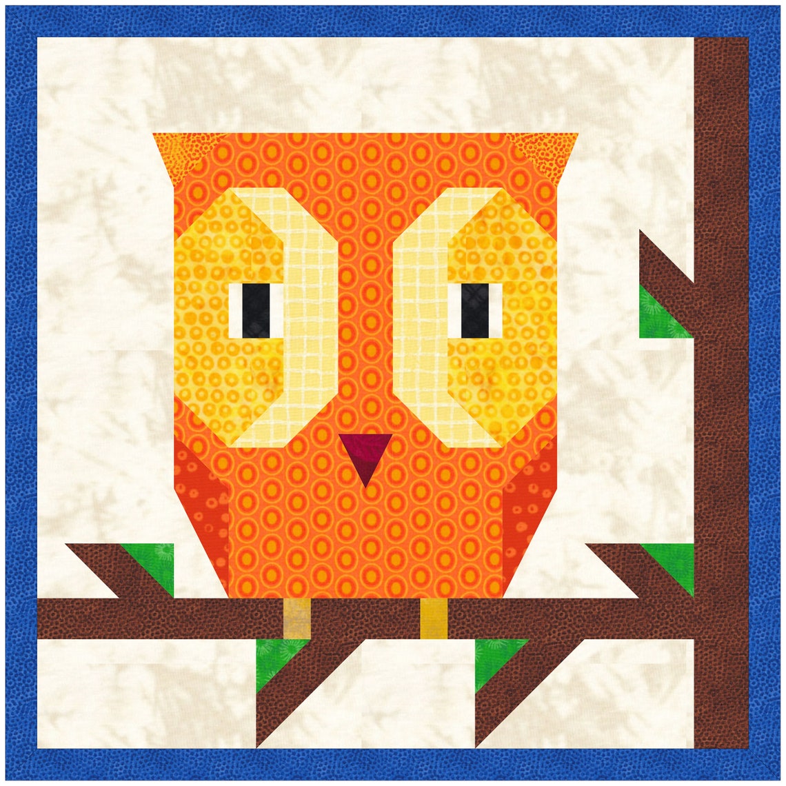 Owls Quilt Pattern Pdf, Funny Quilt Patterns for Kids, Paper Pieced ...