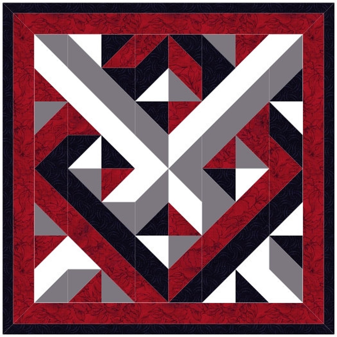 3D Quilt Block Pattern: Paper Pieced Design (PDF Pattern) - Etsy