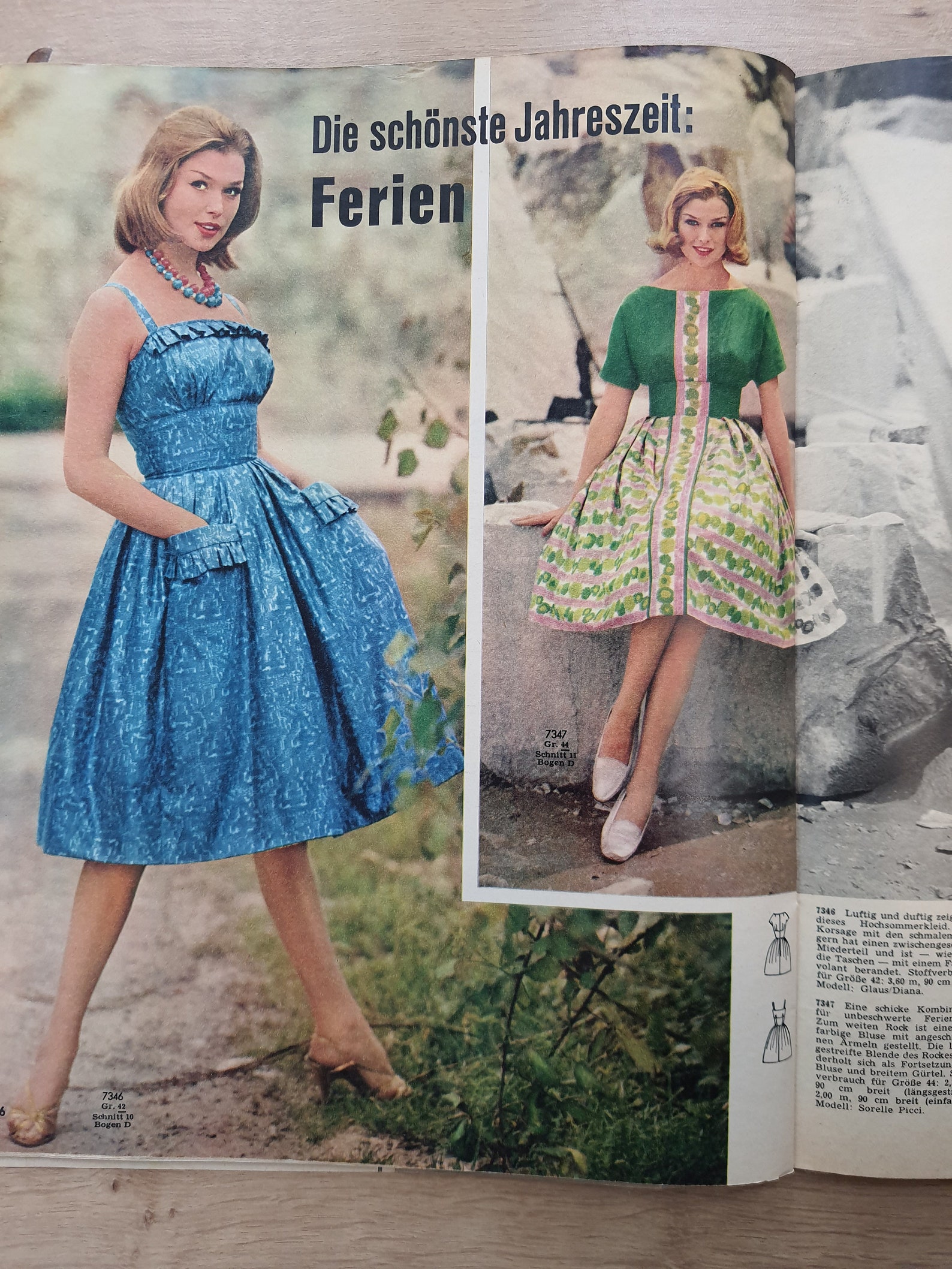 6/1961 Burda Moden , Burda 1960s, Vintage Sewing Patterns, Vintage ...