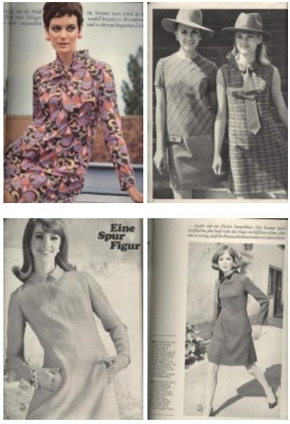8/1967 Burda Moden Burda 1960s Vintage Sewing Patterns - Etsy
