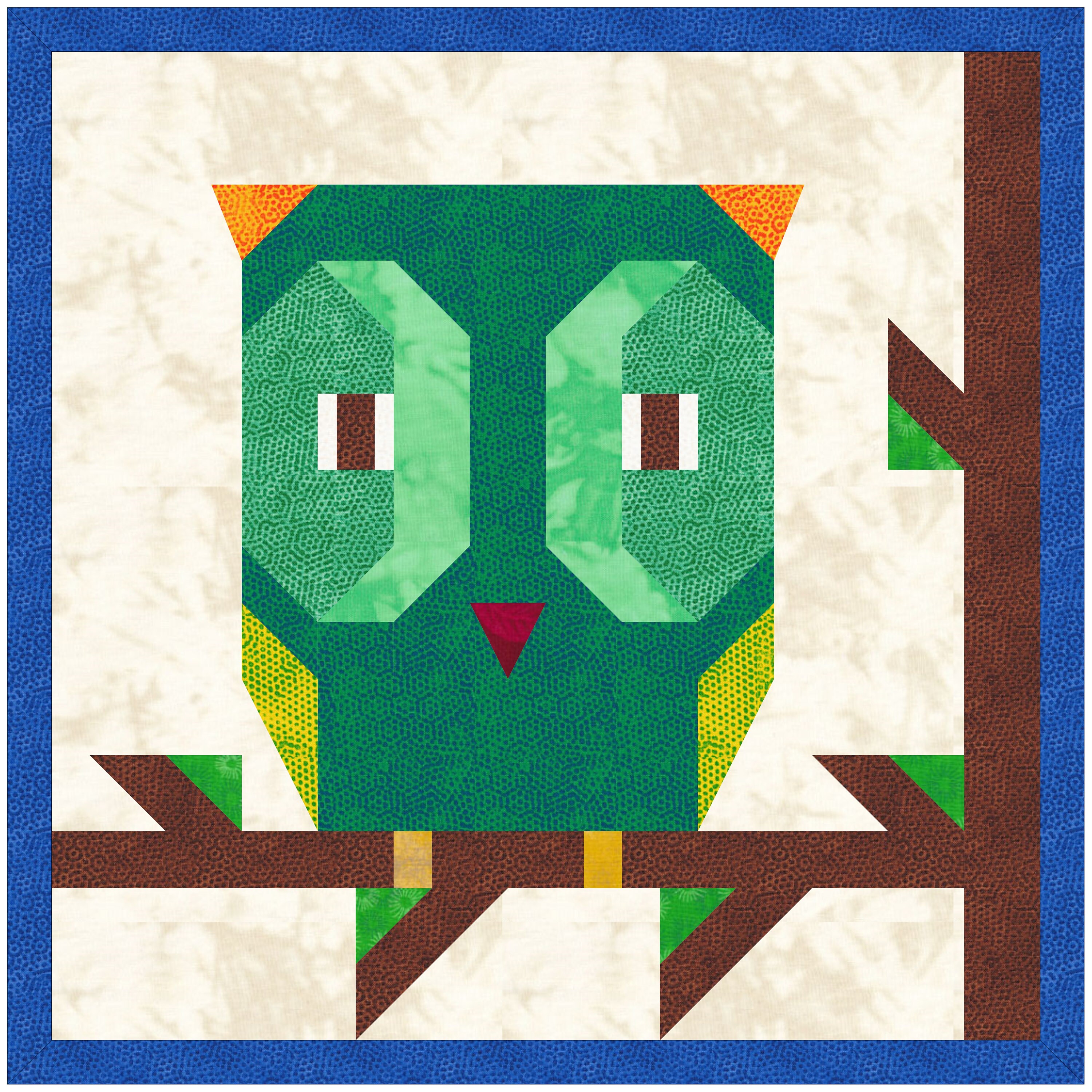 Owls Quilt Pattern Pdf, Funny Quilt Patterns for Kids, Paper Pieced ...
