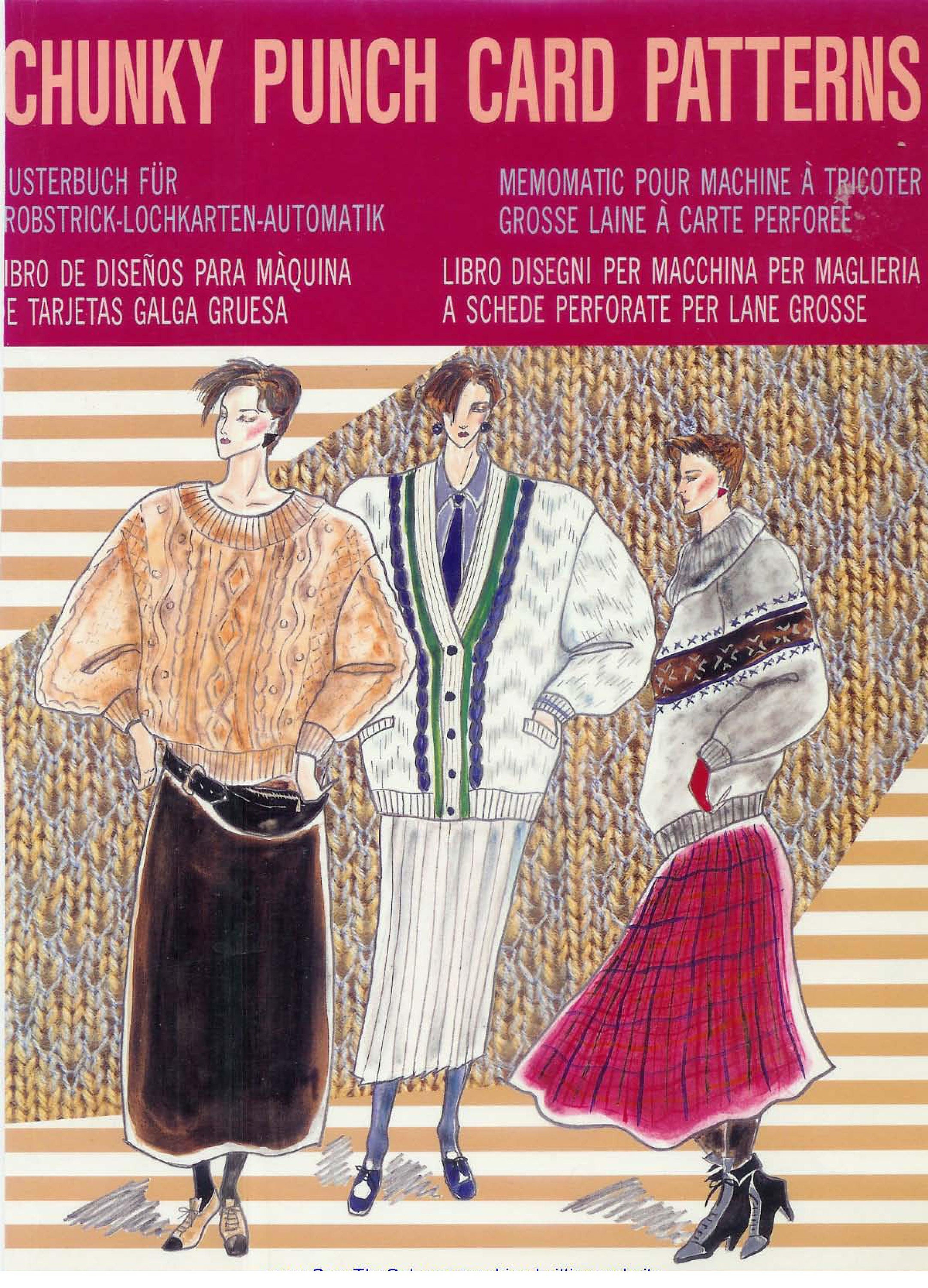 Knitting Machine Punch Card Patterns: Fair Isle, Lace, Tuck Stitches ...