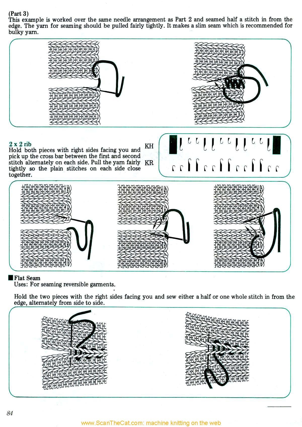 Brother Ribber Techniques , Knitting Machine Tutorial Book, Knitting ...