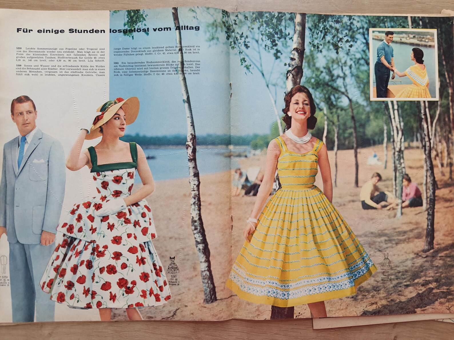 7/1958 Burda Moden, Vintage Sewing Patterns, 1950s Sewing Magazine ...