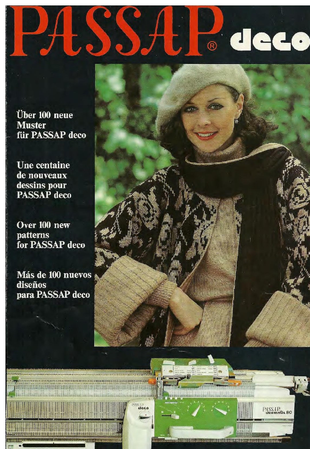 100 PASSAP Machine Knitting Punch Card Patterns, Machine Knitting Book ...