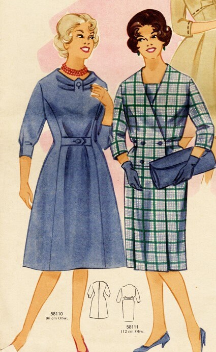 16 Vintage Sewing Patterns 1960 ,vintage Fashion Magazine 1960 With ...