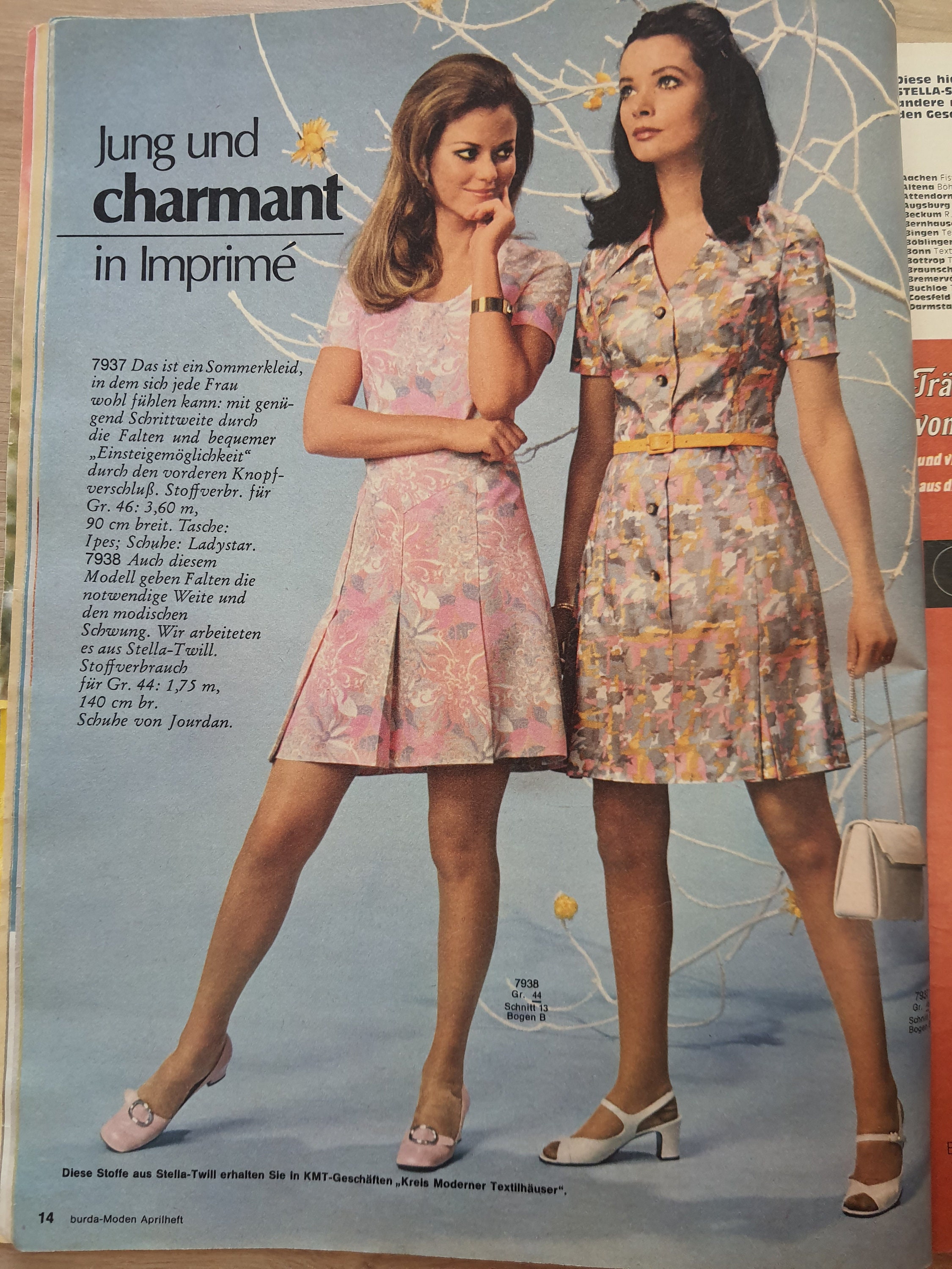 4/1969 Burda Moden , Burda 1960s, Vintage Sewing Patterns, Vintage ...
