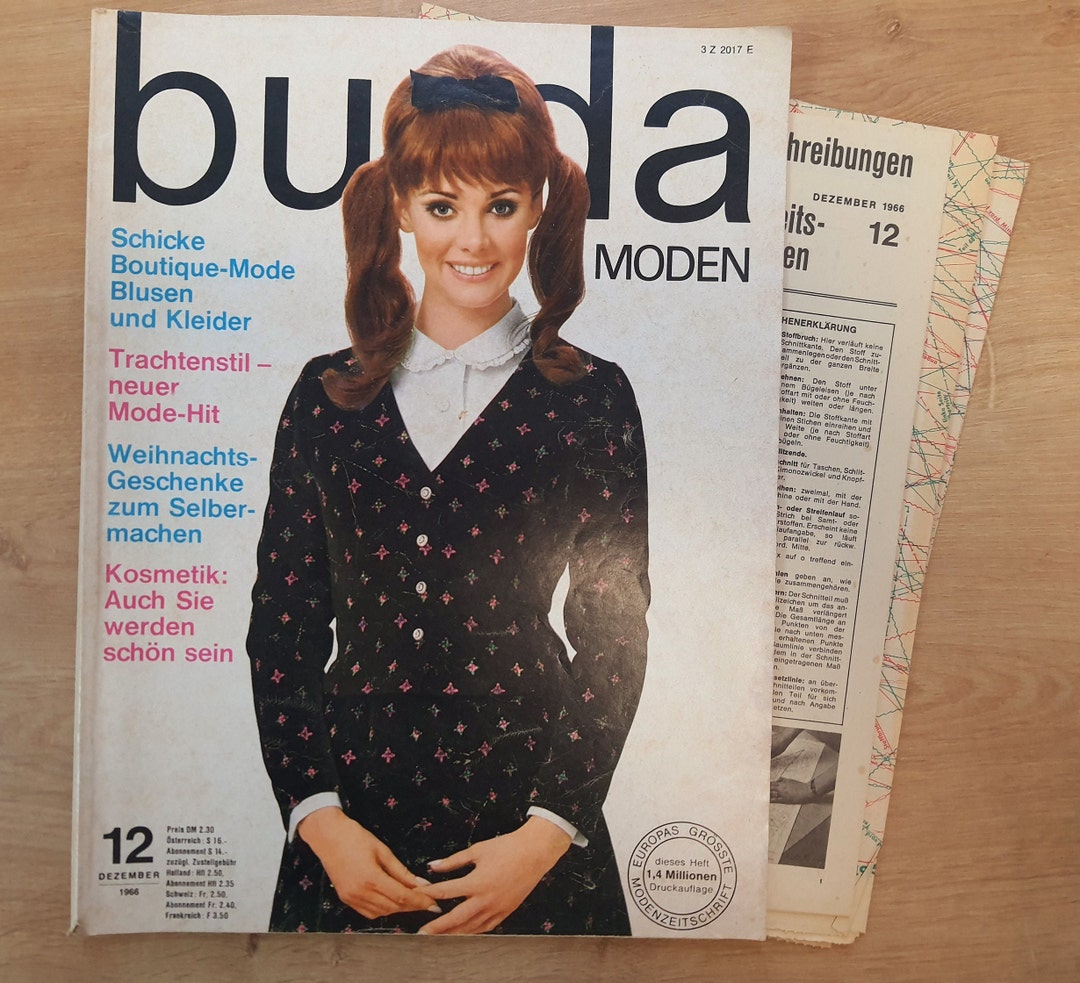 12/1966 Burda Moden , Burda 1960s, Vintage Sewing Patterns, Vintage Burda Fashion, 1960s Sewing ...