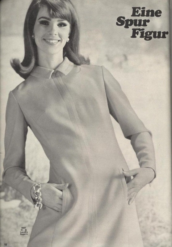 8/1967 Burda Moden Burda 1960s Vintage Sewing Patterns - Etsy