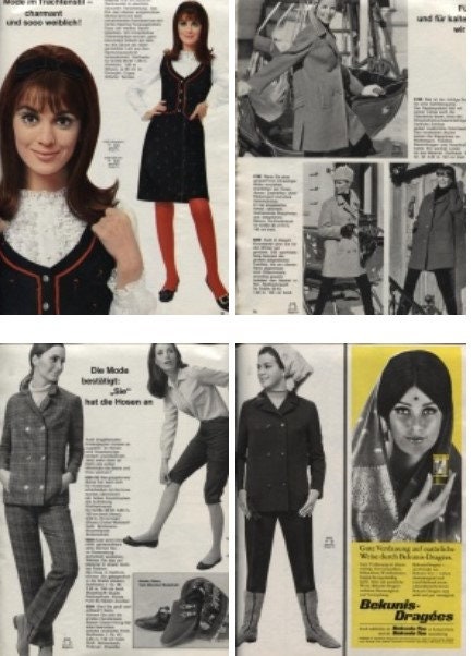 12/1966 Burda Moden , Burda 1960s, Vintage Sewing Patterns, Vintage Burda Fashion, 1960s Sewing ...