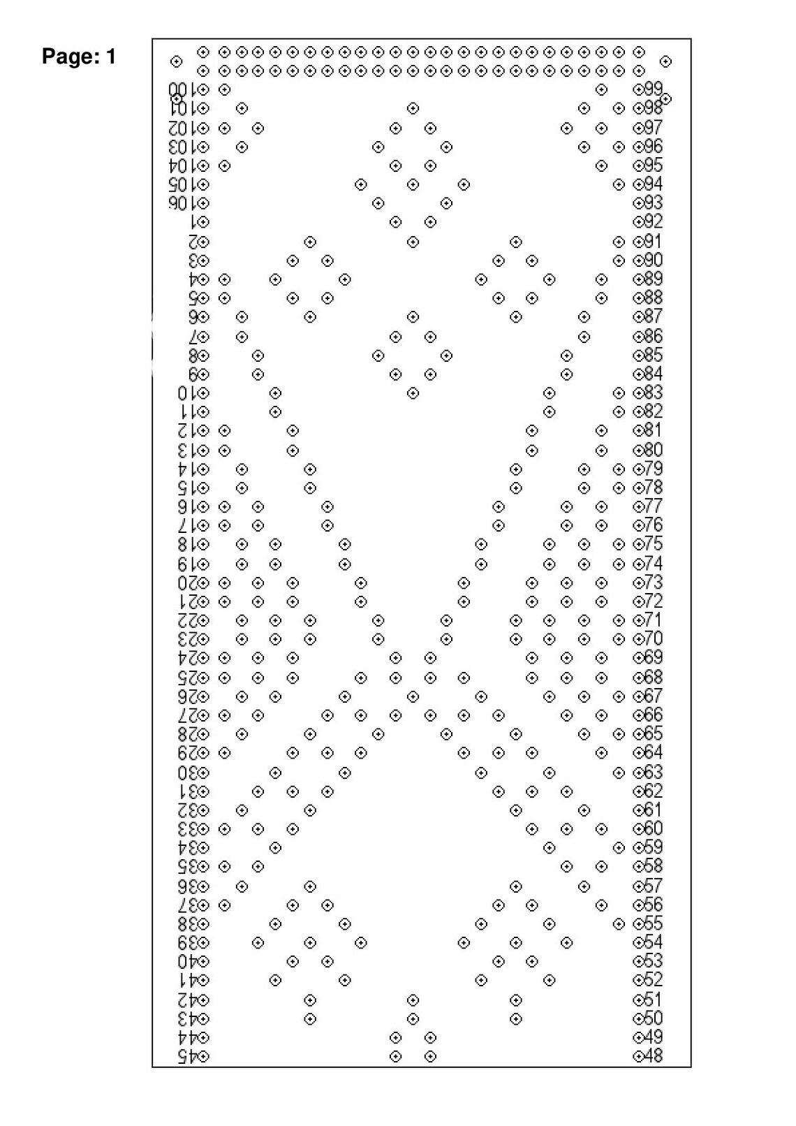 22 X LACE Punch Cards for BROTHER Knitting Machine , Punch Card ...
