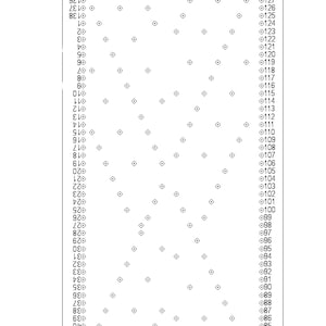 22 X LACE Punch Cards for BROTHER Knitting Machine , Punch Card ...
