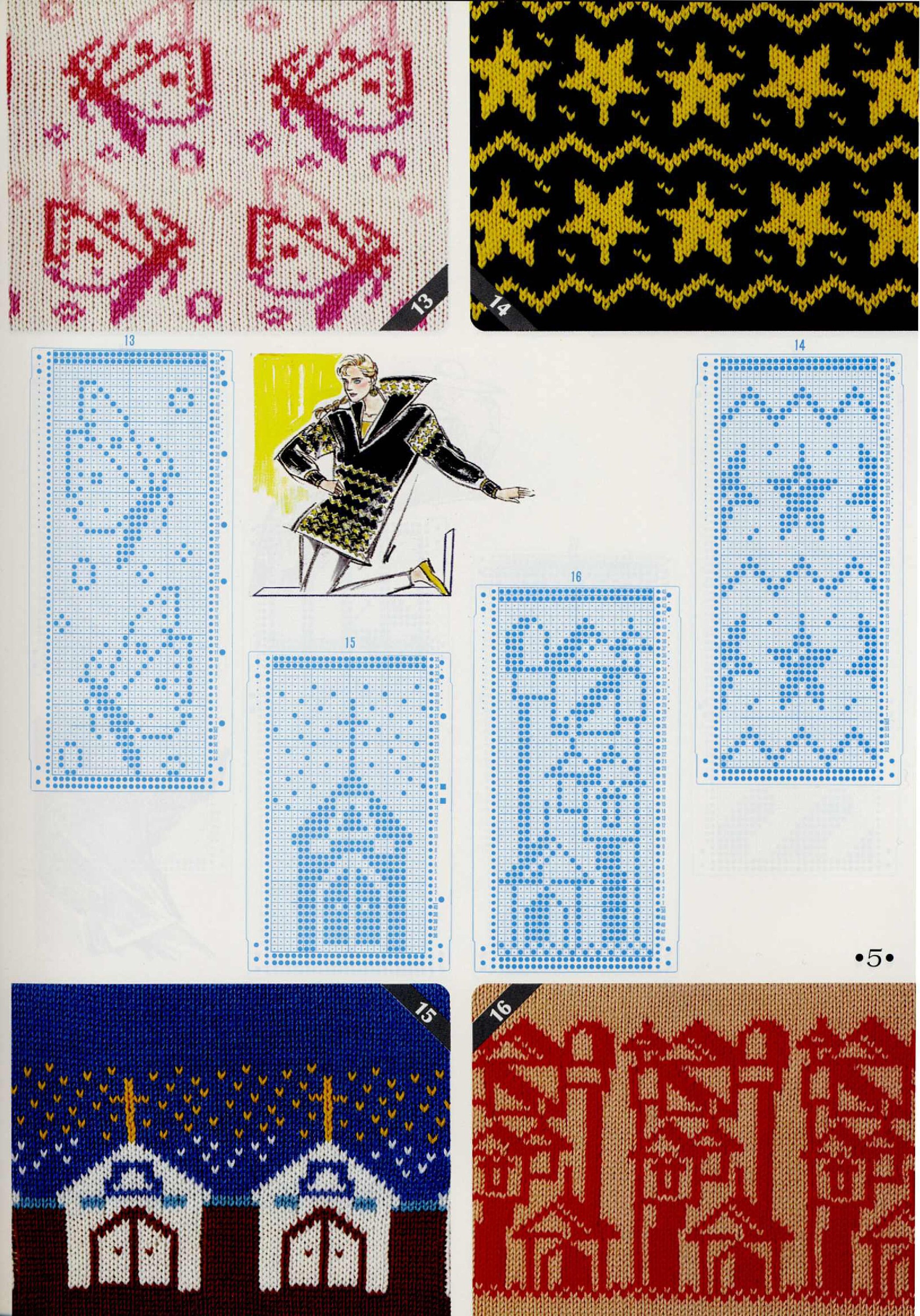 Toyota Knitting Machine Punch Card Patterns: 191 Designs (PDF Download ...