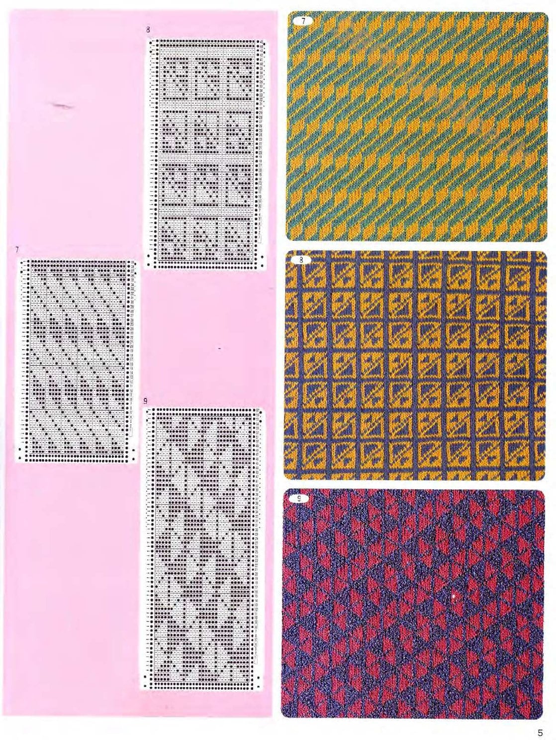 SILVER REED Stitch Pattern Book, Machine Knitting Magazine, Punch Card ...