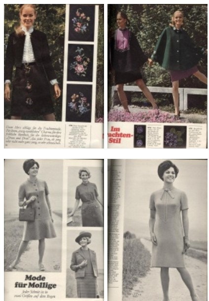 8/1967 Burda Moden Burda 1960s Vintage Sewing Patterns - Etsy