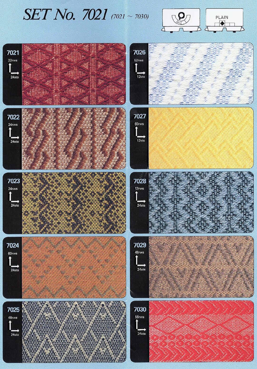 40 Toyota Punch Cards , Knitting Machine Punch Card Patterns , Ebook ...