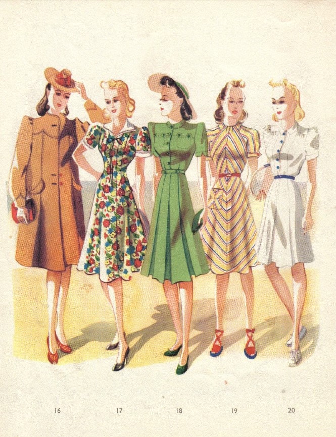 1941 Haslam System of Dresscutting 11 Spring and Summer, Haslam ...