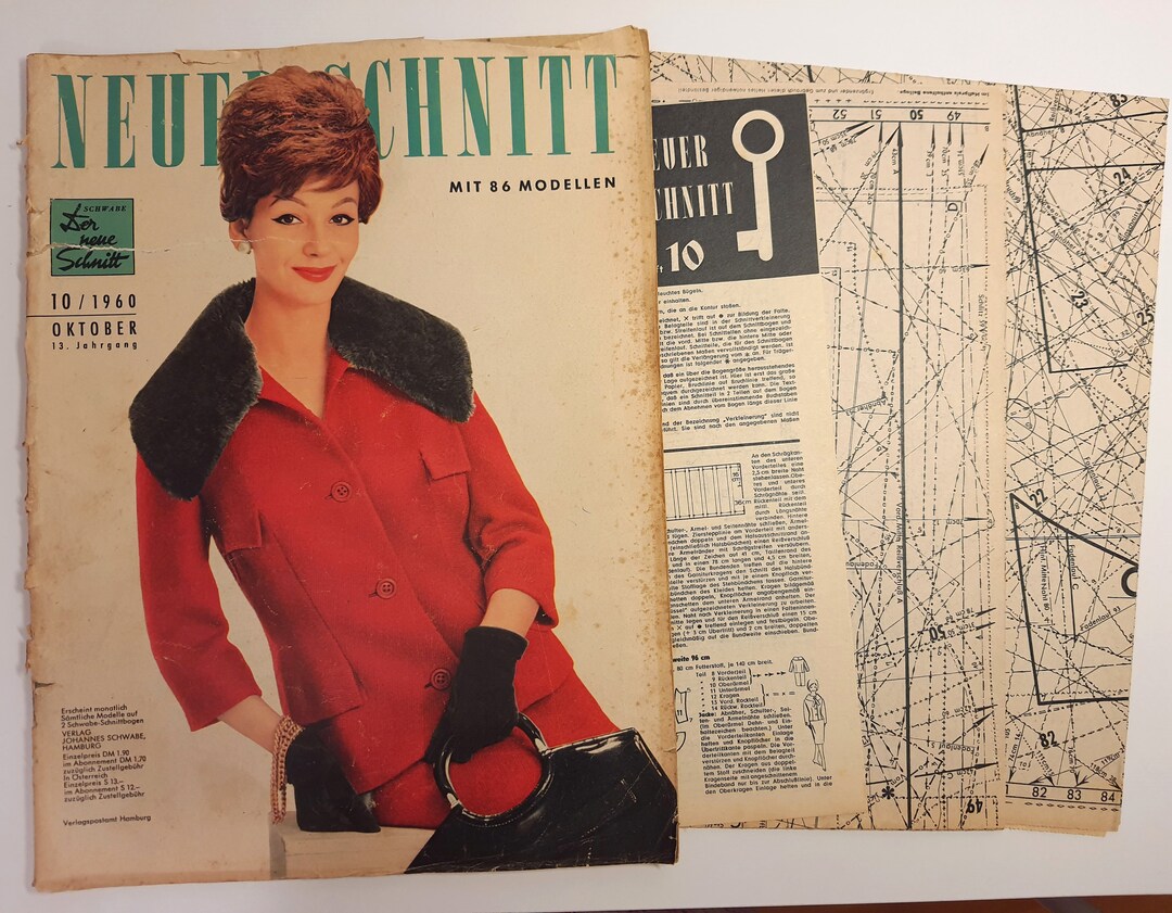 10/1960 Schwabe Der Neuer Schnitt , Vintage Fashion Magazine 1960s ...
