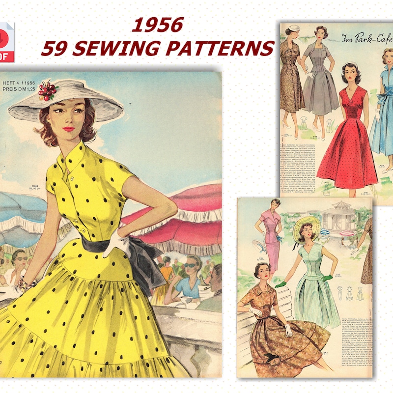 1950s Dress Pattern - Etsy