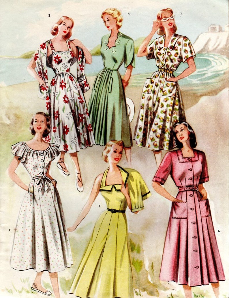1951 Haslam Dresscutting System: Drafting Book 21 (PDF Pattern) - Etsy