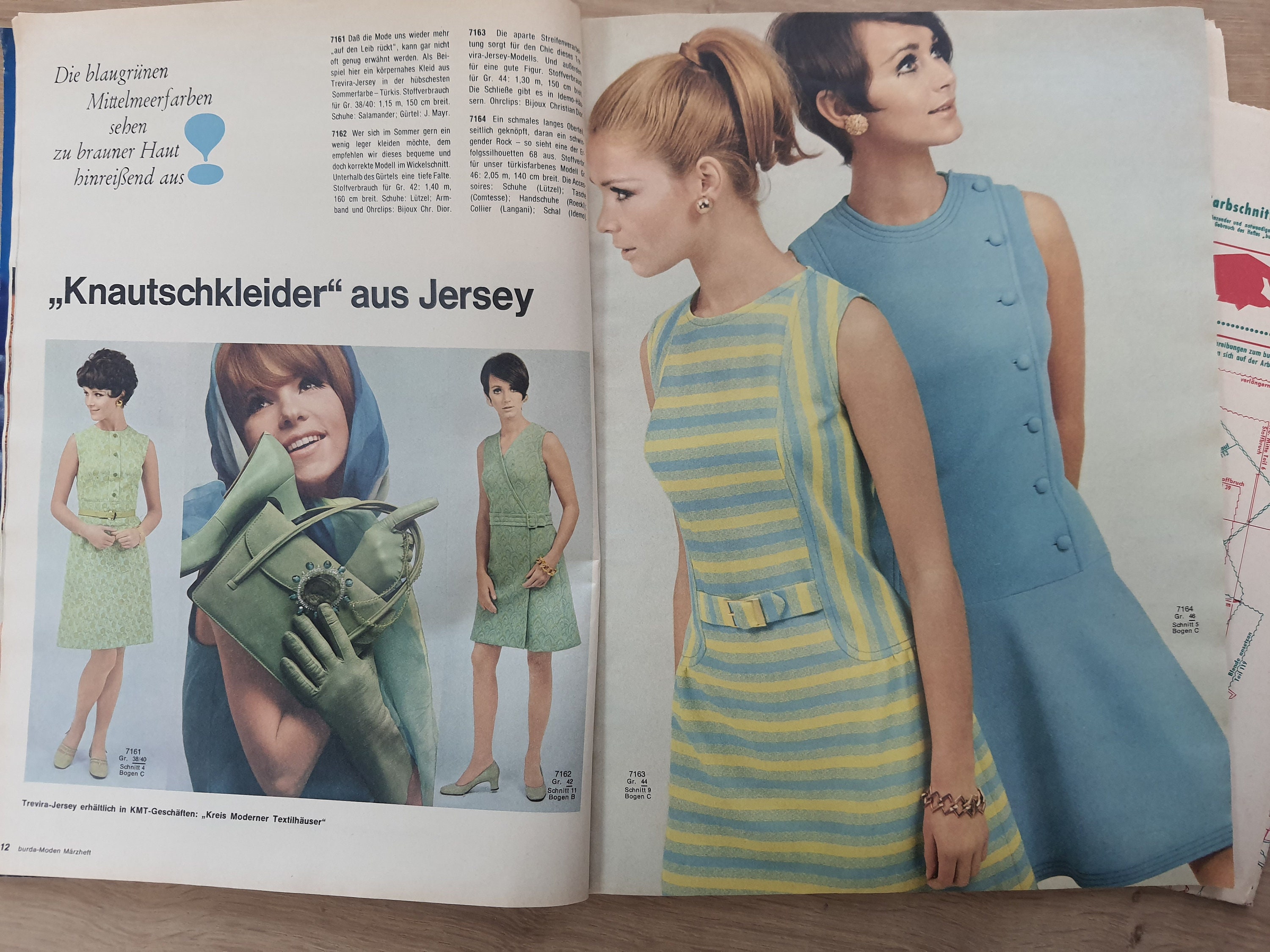 3/1968 Burda Moden Burda 1960s Vintage Sewing Patterns - Etsy