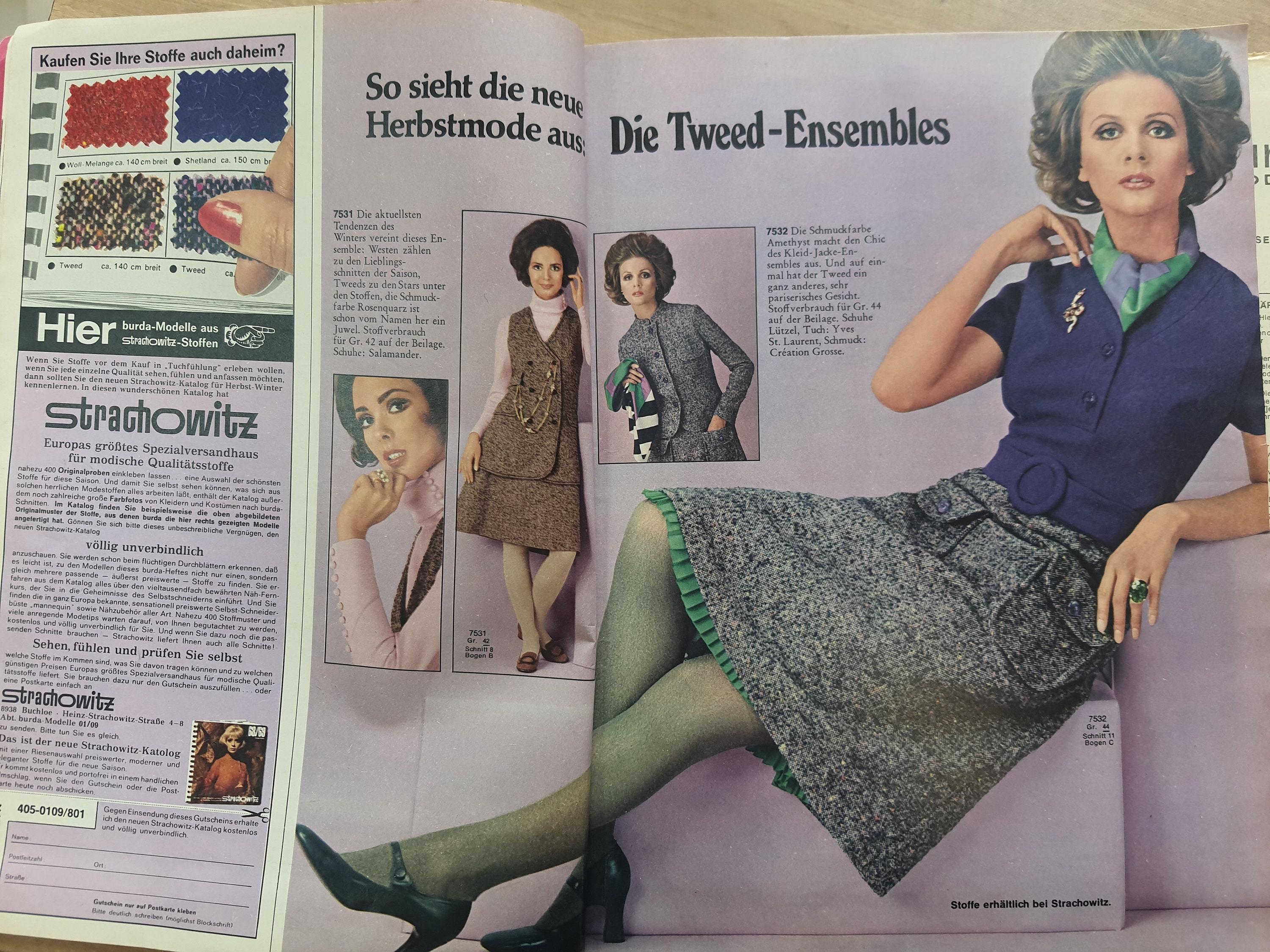 9/1968 Burda Moden , Burda 1960s, Vintage Sewing Patterns, Vintage Burda Fashion, 1960s Sewing ...