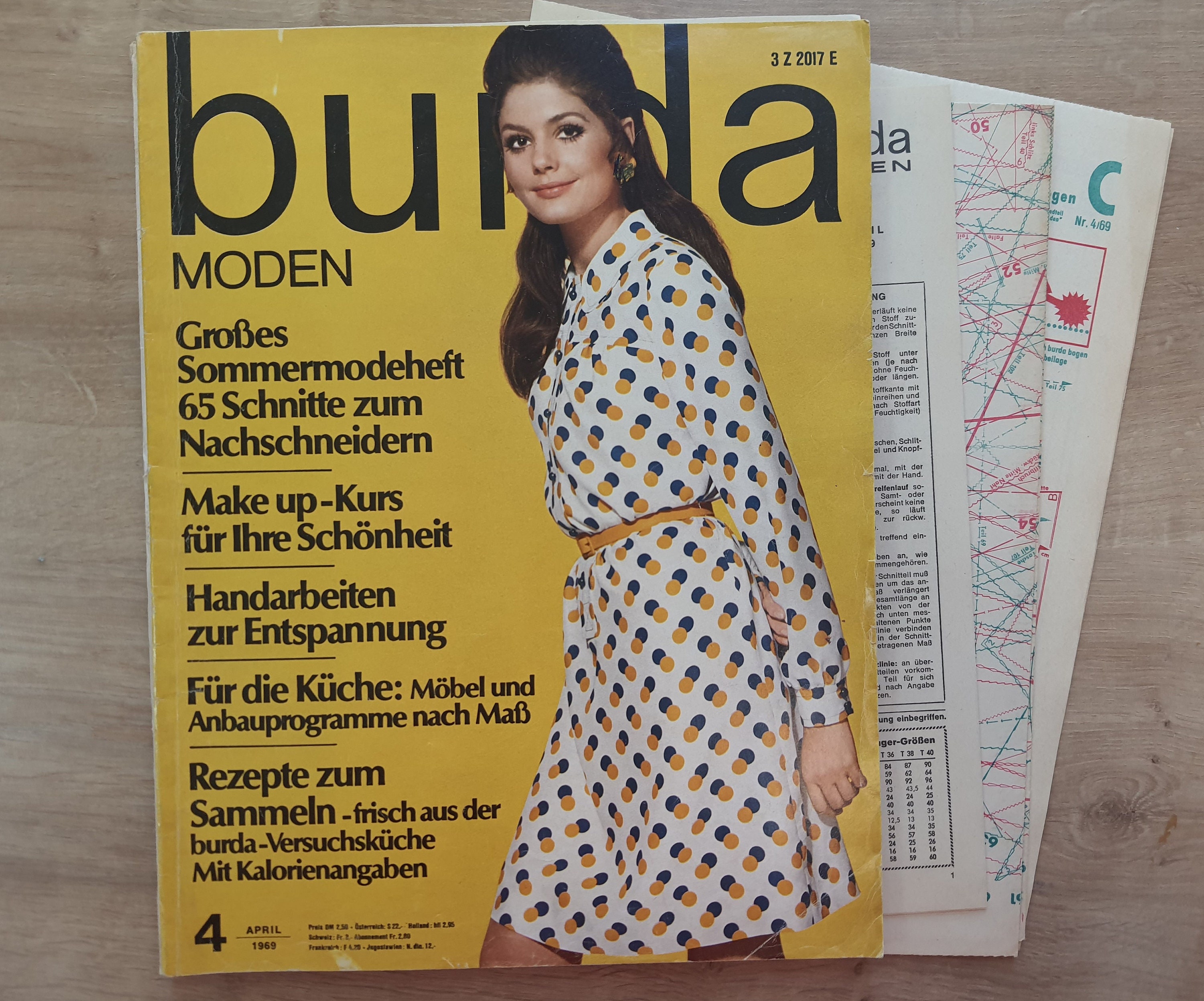 4/1969 Burda Moden , Burda 1960s, Vintage Sewing Patterns, Vintage Burda Fashion, 1960s Sewing ...